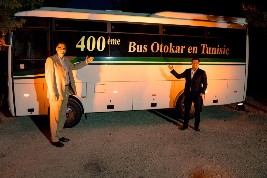 Delivery of the keys of the 400th Otokar Bus in Tunisia - UTIC